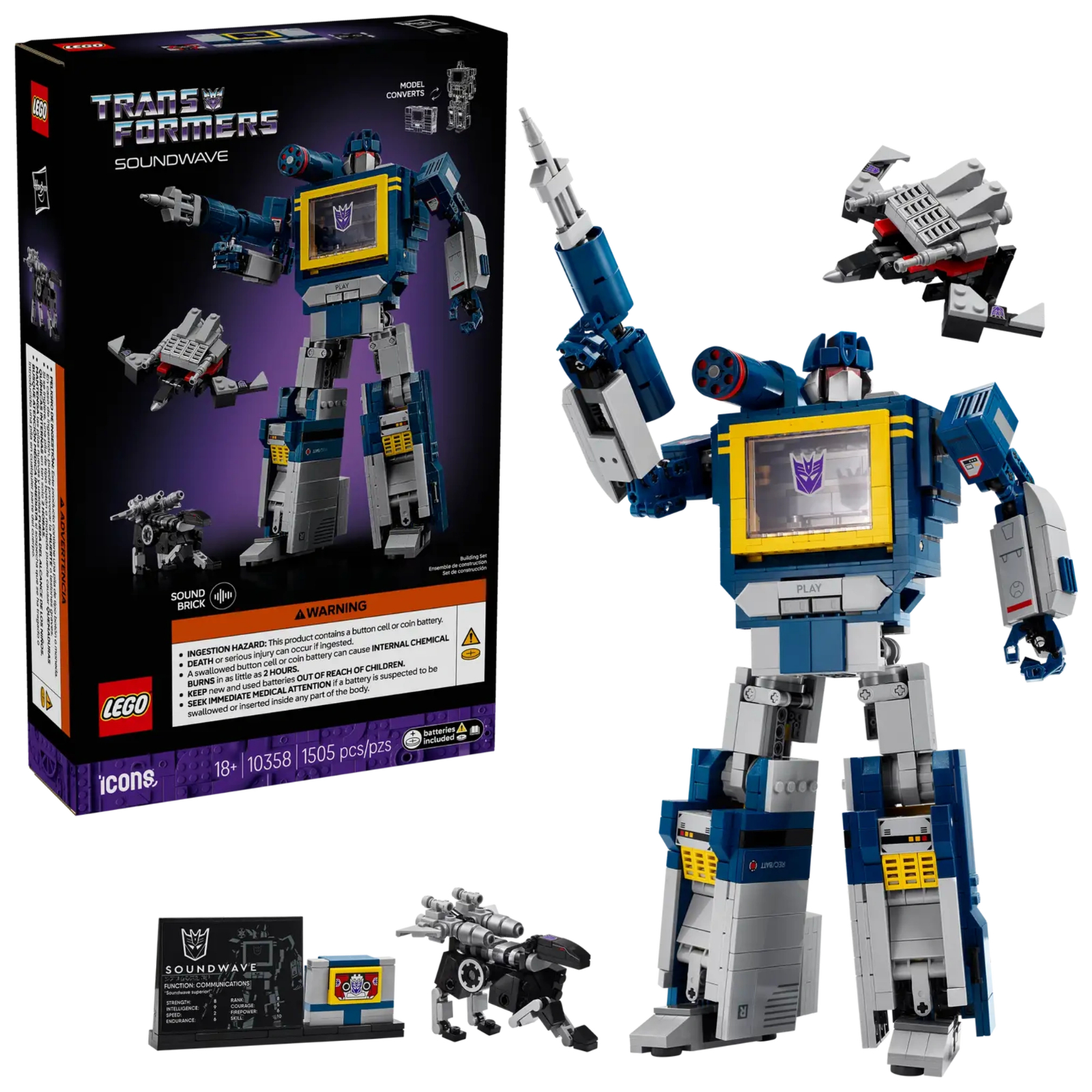 LEGO Icons Transformers: Soundwave (10358) | Diversity In Toys