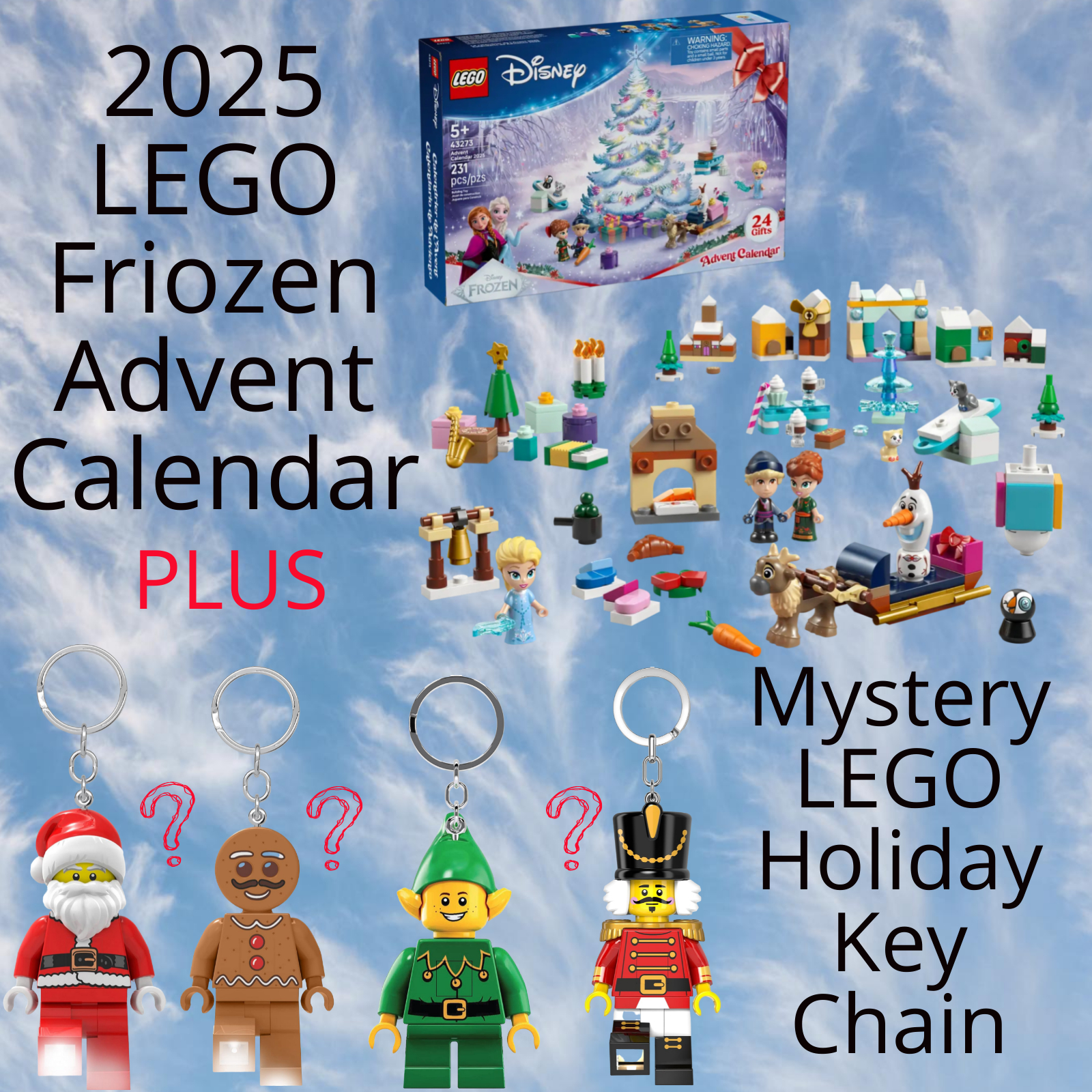 LEGO Advent Calendar - Frozen 2025 with Bonus Key Chain | Diversity In Toys
